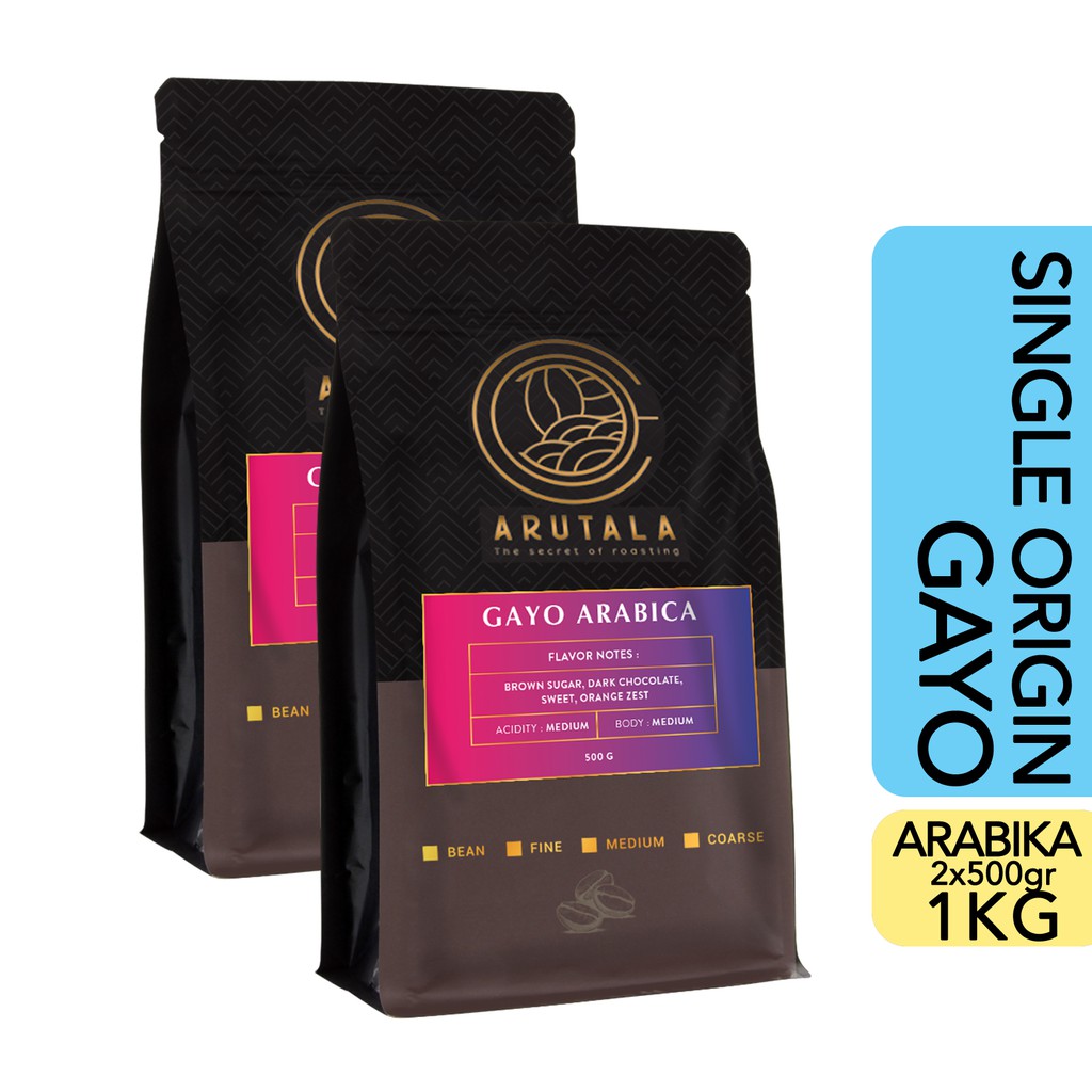 Jual ARUTALA Kopi Gayo Takengon Arabika Arabica Coffee 1KG | Shopee ...