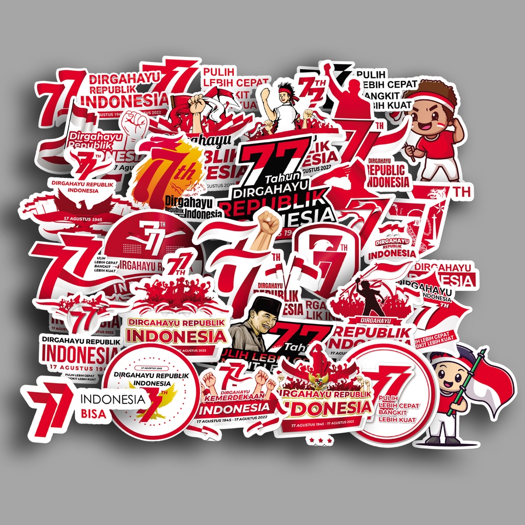 Jual Stiker Pack Logo 17 Agustus 2022 13pcs | Shopee Indonesia