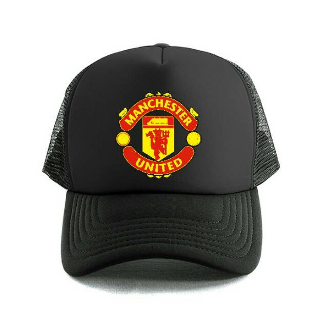 Jual Topi Logo Klub Bola MU Manchester United Baseball Sablon Unisex ...