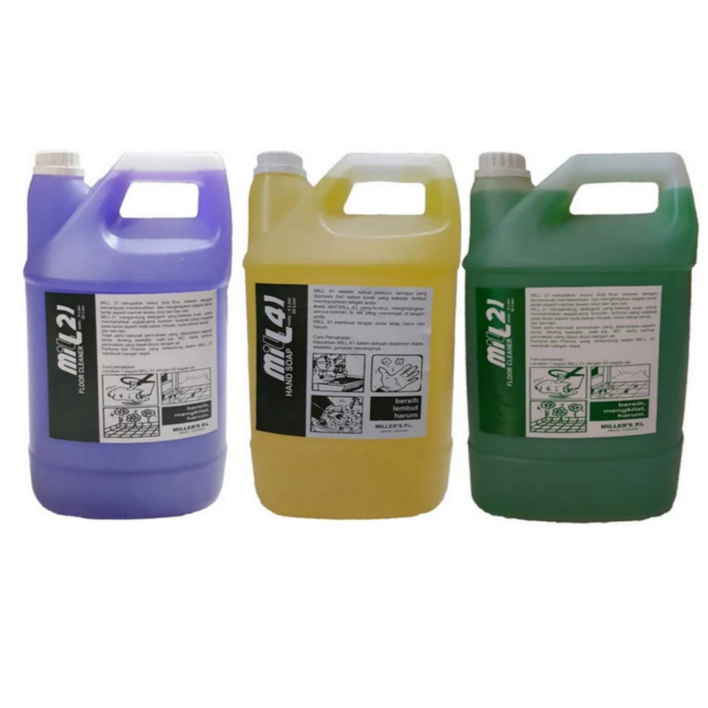 Jual Floor Cleaner Cairan Pembersih Lantai 4 Liter Mill 21 | Shopee ...