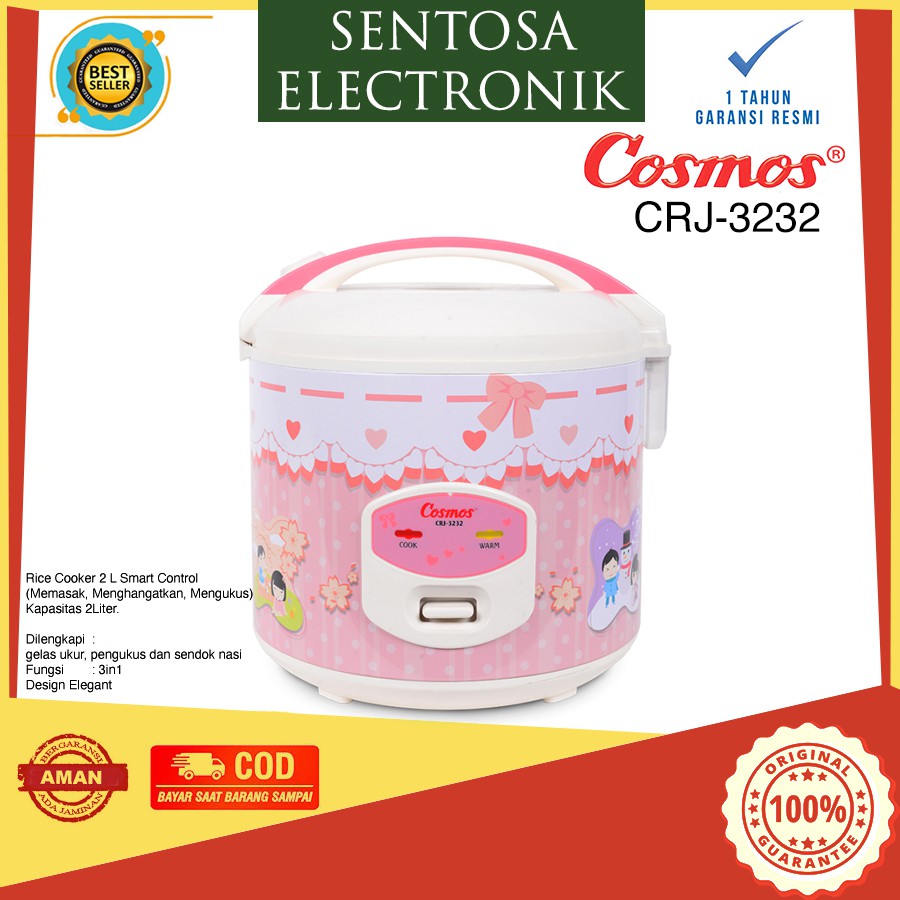 Jual Cosmos CRJ-3232 - Rice Cooker 2 L Smart Control | Shopee Indonesia