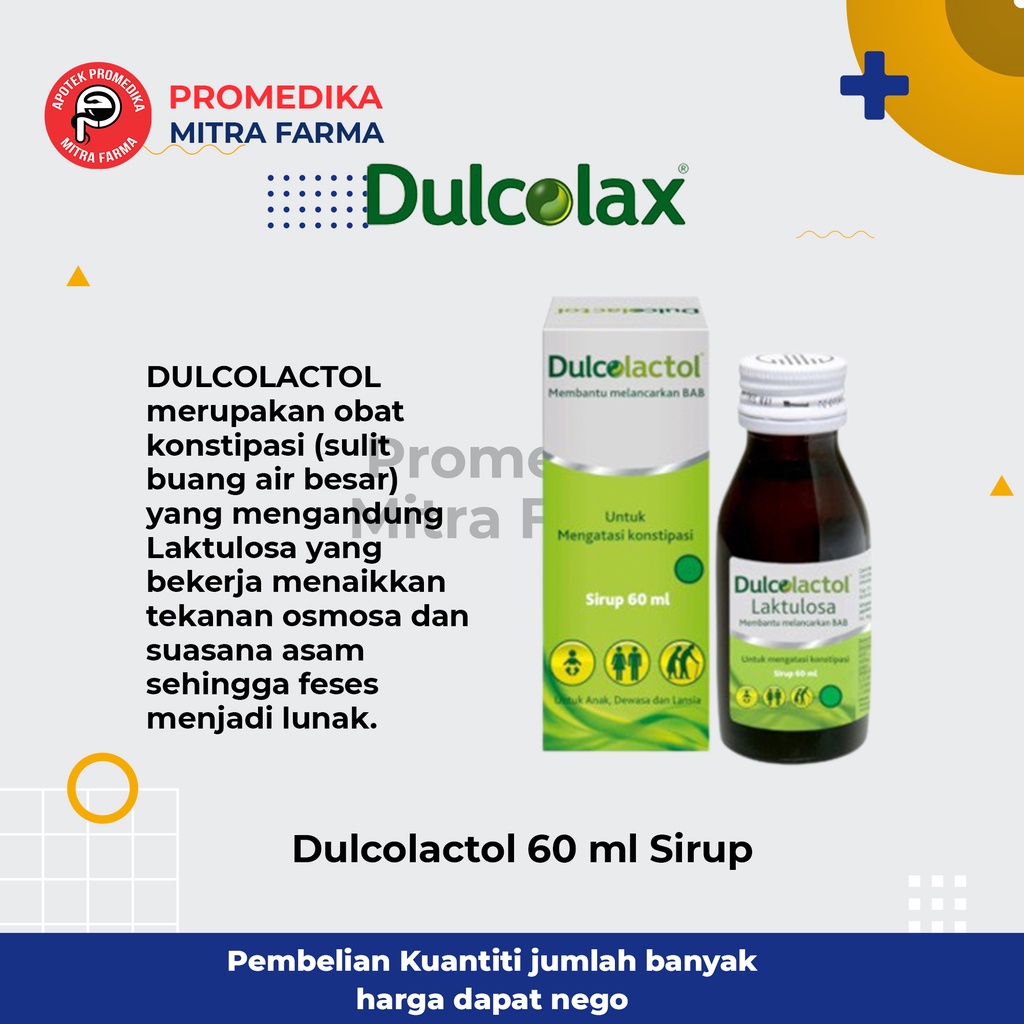 Jual Dulcolactol 60 ml Sirup / Botol / Obat Gangguan Saluran Pencernaan | Shopee Indonesia