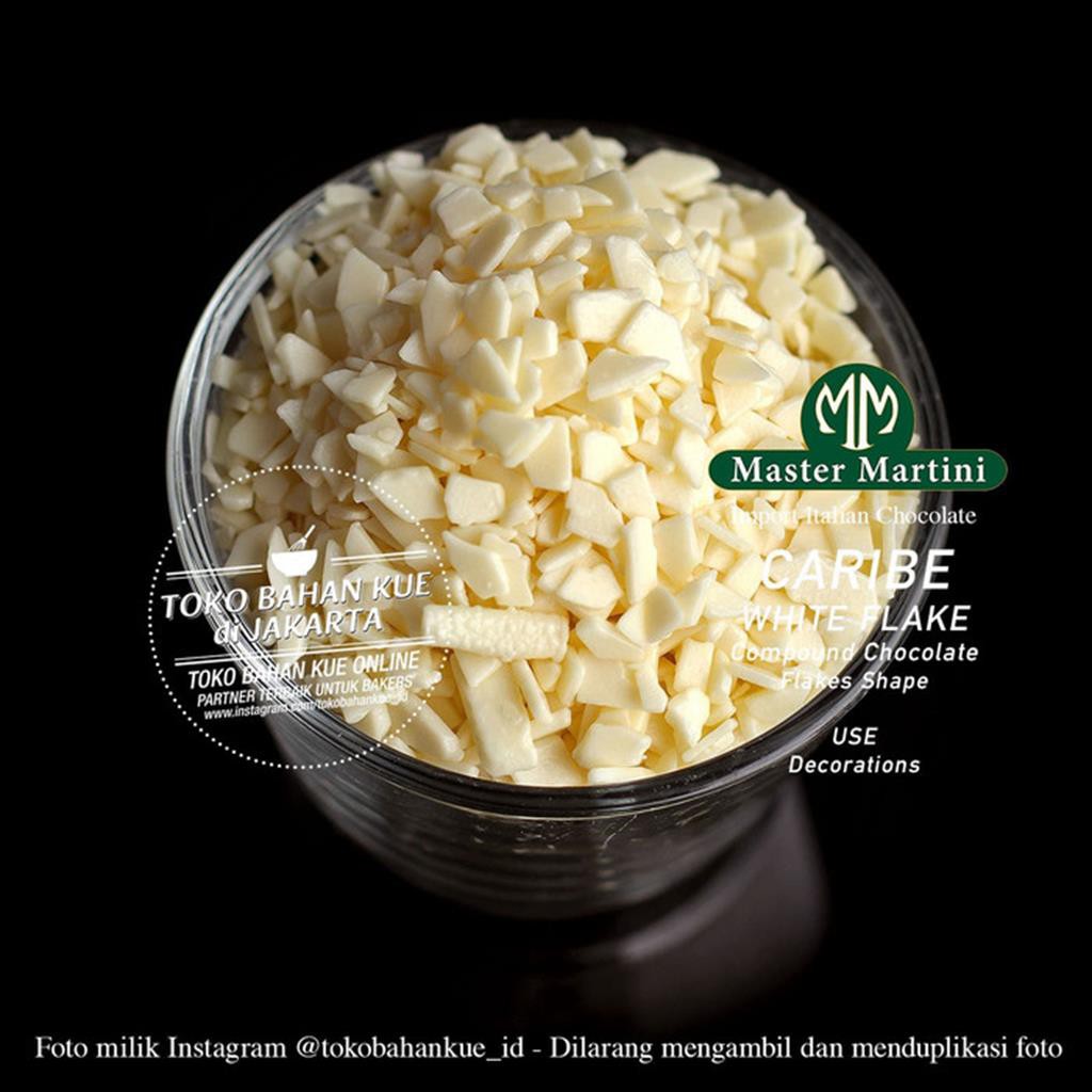 Jual Master Martini Caribe WHITE Flake 100gr Chocolate Flakes Cokelat ...