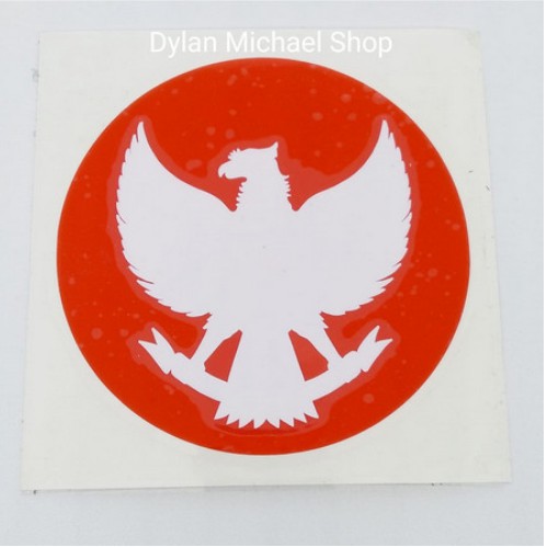Stiker Garuda Merah Putih Logo v.1 Cutting Sticker 2W Mobil Motor | pgmall