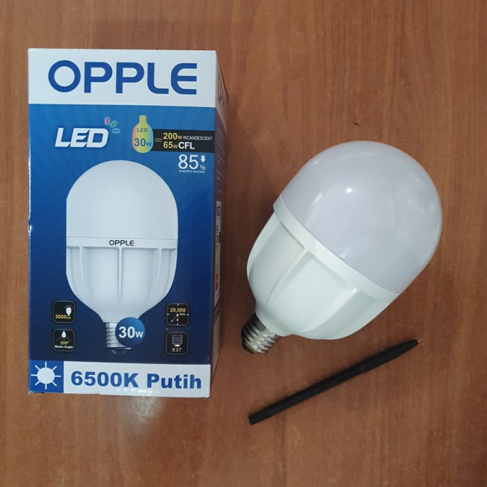 Jual Lampu Bohlam LED Bulb 30w 30 Watt Kapsul Capsul Opple HPB Ecosave | Shopee Indonesia