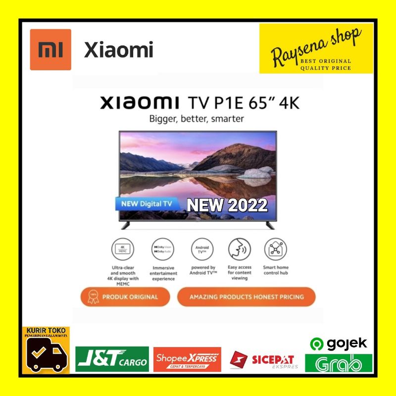 Jual Xiaomi Mi TV P1E LED 65 Inch 4K UHD HDR10 Dolby Vision Smart Android | Shopee Indonesia