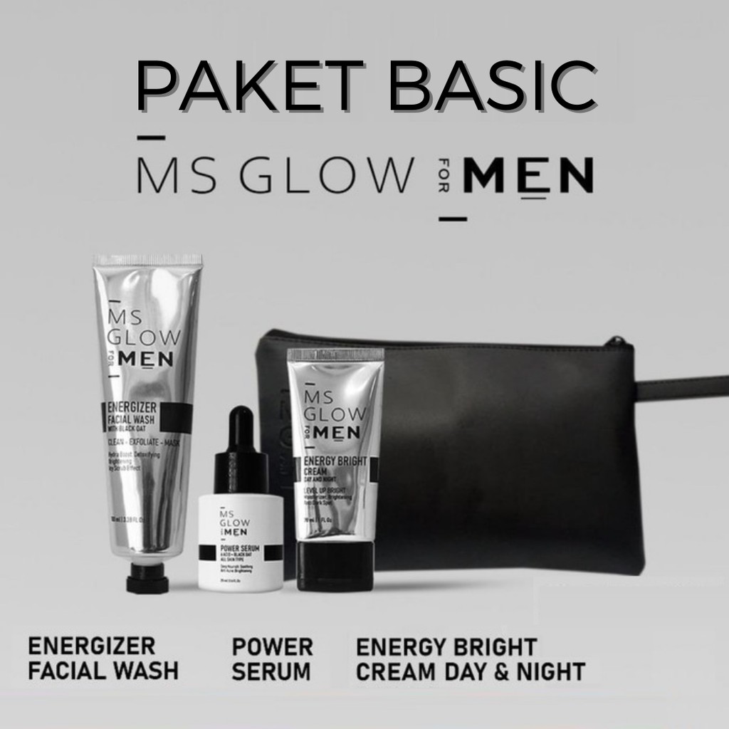Jual MS Glow For Men ( Paket Basic ) ORIGINAL | Shopee Indonesia