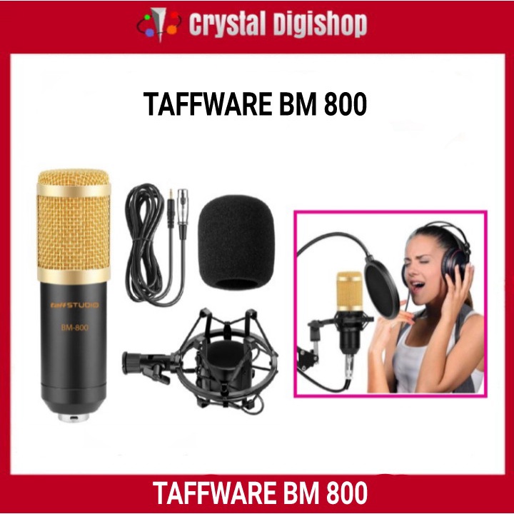 Jual TAFFWARE BM 800 CONDENSER MICROPHONE - BM800 STUDIO MIC Indonesia ...