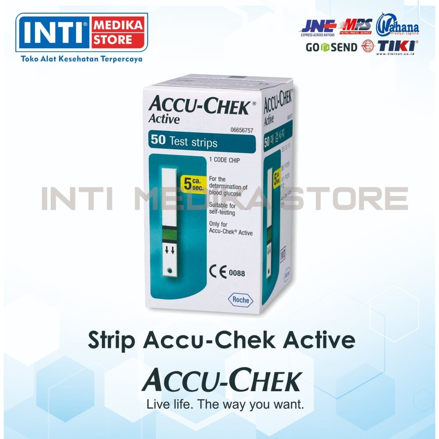 Jual ACCU CHECK - Accu Check Active Strip / Strip Accu Check isi 50 ...