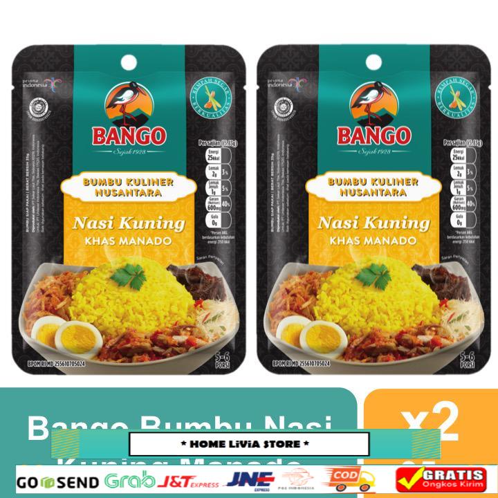 Jual Bango Bumbu Nasi Kuning Manado 35 gr Twinpack | Shopee Indonesia