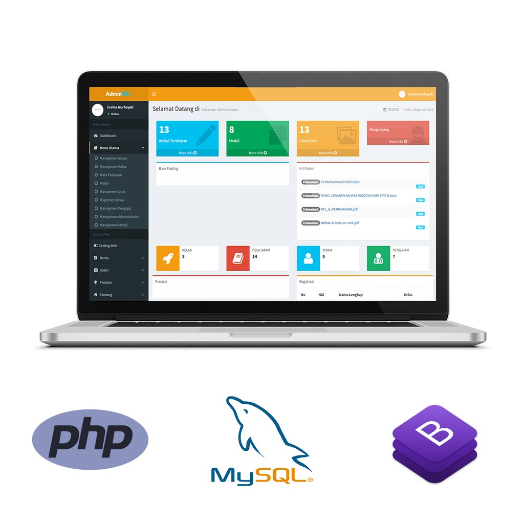 Jual Website Sekolah + E-Learning Terlengkap Berbasis Php | Shopee ...