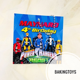 Jual Power Rangers Thank You Tag Card Birthday / Kartu Ucapan Terima ...