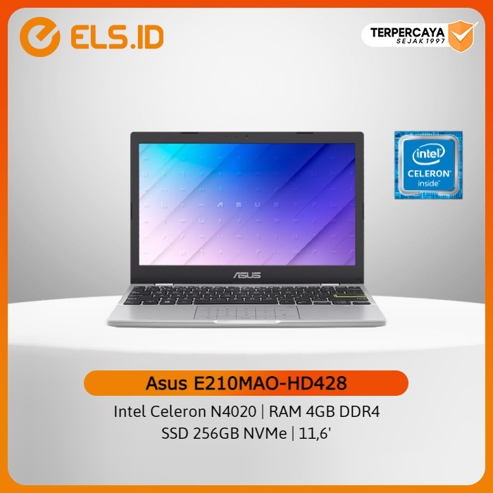 Jual Asus E210MAO-HD428 - White [Celeron N4020-4GB-SSD 256GB] | Shopee ...