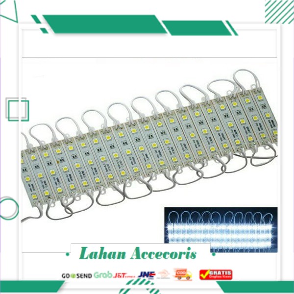 Jual Grosir LED Strip 3 Mata Lampu Modul LED 3 Mata SMD 5050 12Volt Murah | Shopee Indonesia