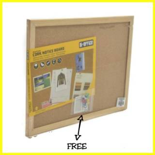 Jual Cork Notice Board Fibre Board 90x60cm 60x45cm 40x30cm Papan Mading ...