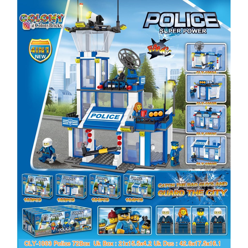 Jual lego polisi police superpower colony brick | Shopee Indonesia