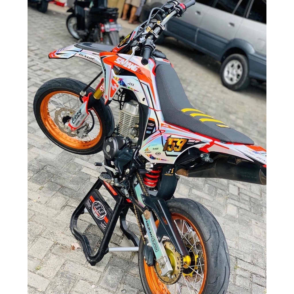 Jual DECAL KLX/GORDON / D'TRACKER /CRF (BISA RUBAH NAMA,NO,WARNA ...
