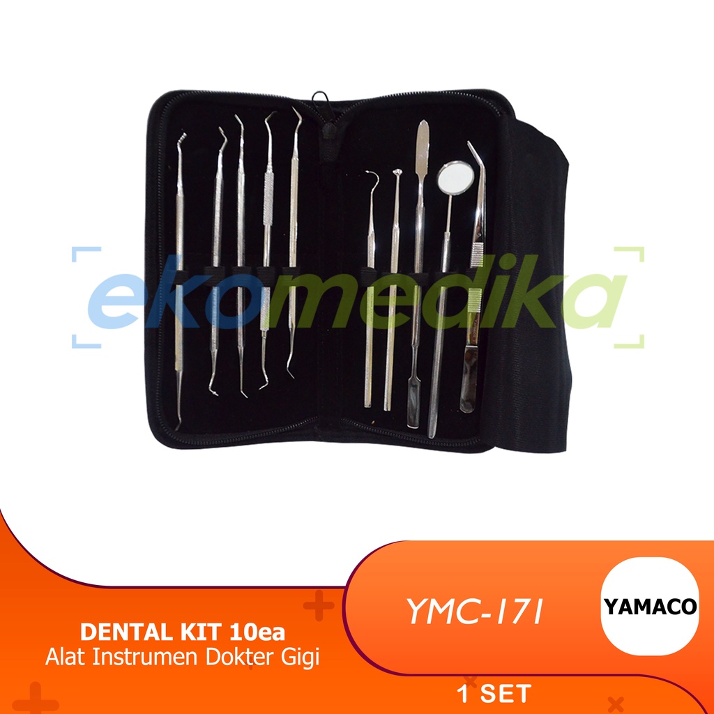 Jual Dental Instrument Set / instrument kit / sonde - kaca mulut ...