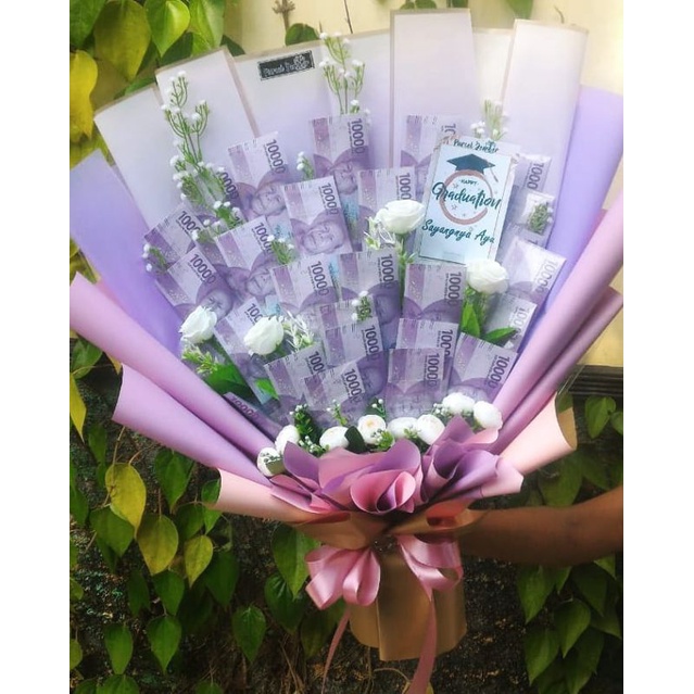 Jual Bouquet Money Flower Custom Buket Bunga Uang Murah Jember | Shopee ...