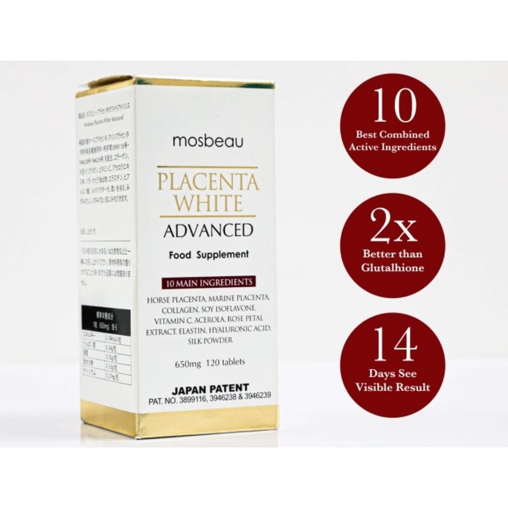 Jual SOP HORSE PLACENTA WHITE Advanced MOSBEAU food suplement 120tablet ...