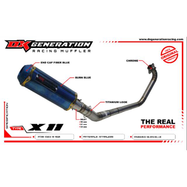 Dx Generation Racing X11 Series Fullsystem Gsx 150 S atau R | Shopee ...