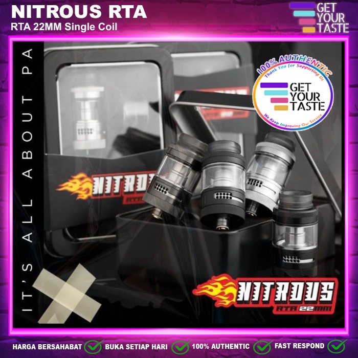 Jual Nitrous RTA 22MM Single Coil Nitros by Sarang Vapers x Damn Vape ...