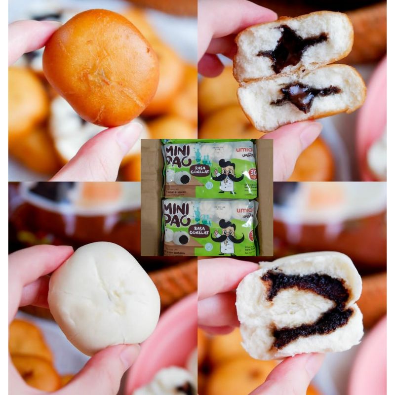 Jual MINIPAO UMIAMI COKLAT & STROBERI ISI 30 PCS | BAPAO MINI | Shopee ...