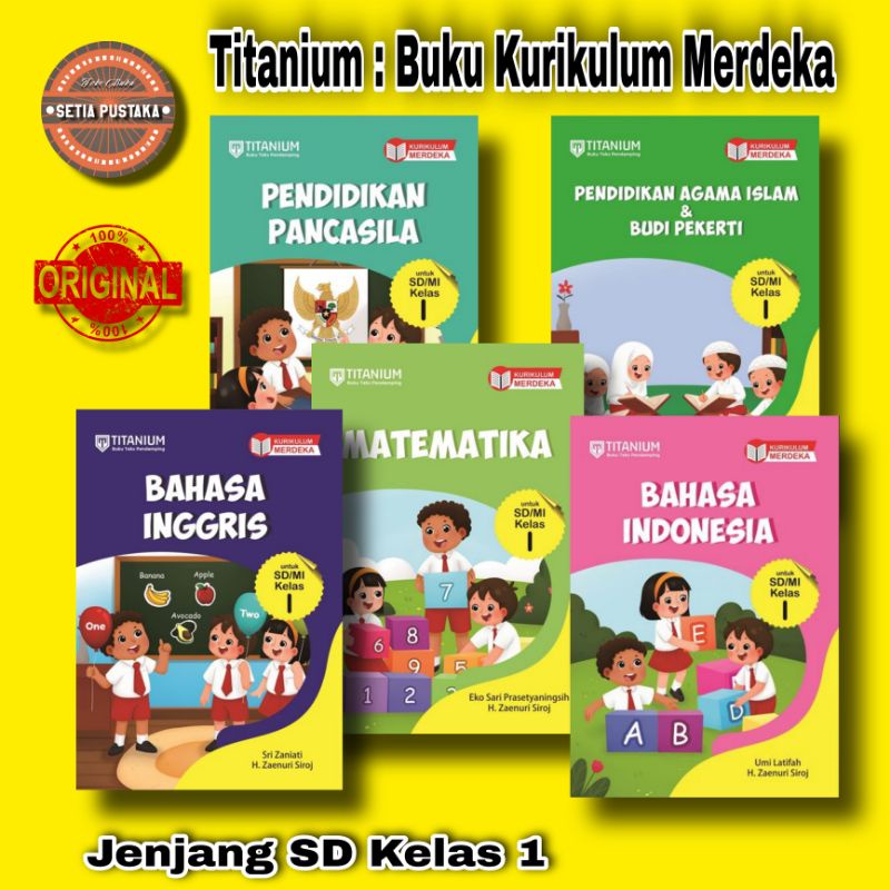 Jual Buku Teks Pendamping Kurikulum Merdeka Kelas 1 SD - Titanium - Original | Shopee Indonesia