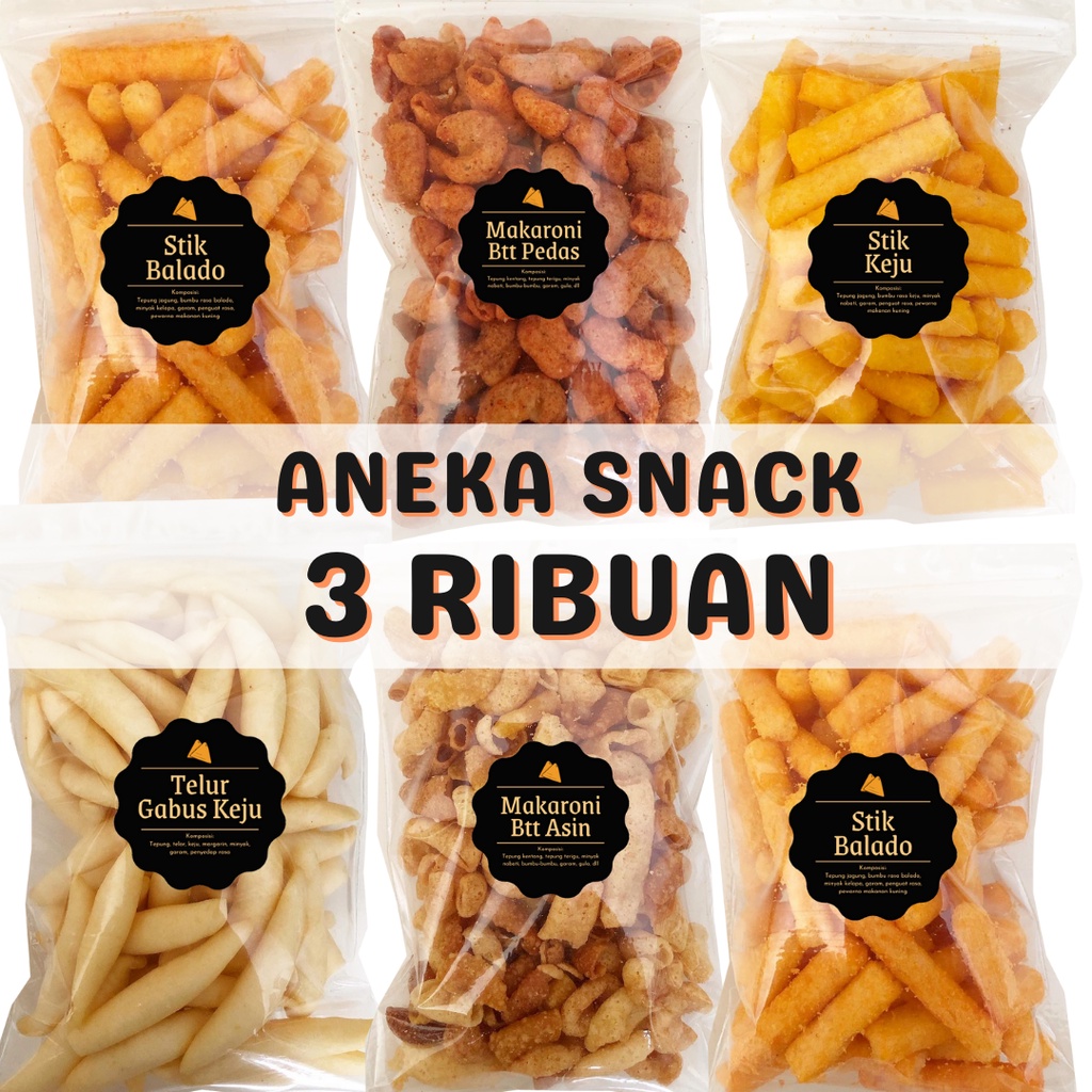 [DELISH SNACKS] Aneka Snack Serba 3.000 / Cemilan Camilan 3 Ribu Bebas ...