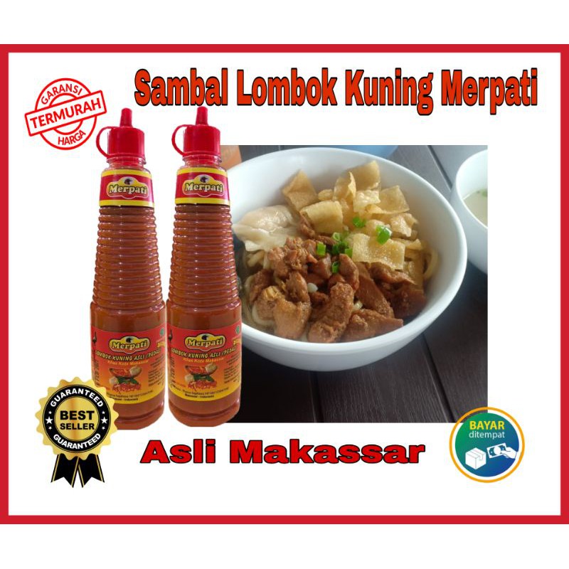 Jual Sambal Lombok Kuning Cap Merpati Spesial Asli Khas Makassar ...