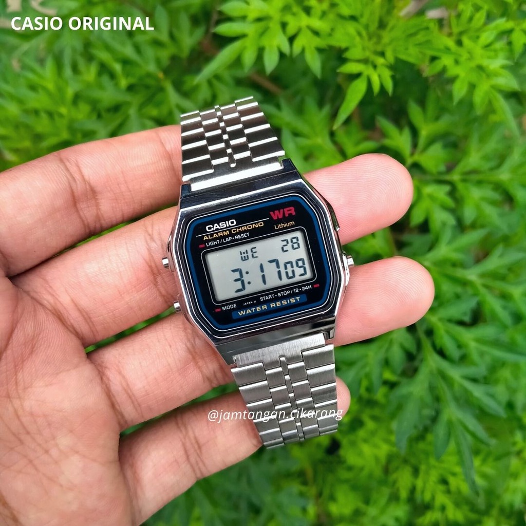 Jual Jam Tangan Casio A-159W-N1DF ORIGINAL - A159WA SILVER Original ...