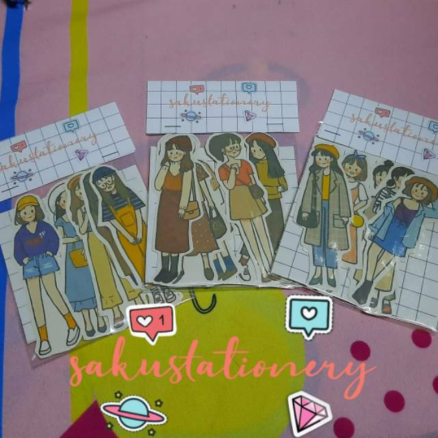 Jual Stiker Girl Casual | Shopee Indonesia