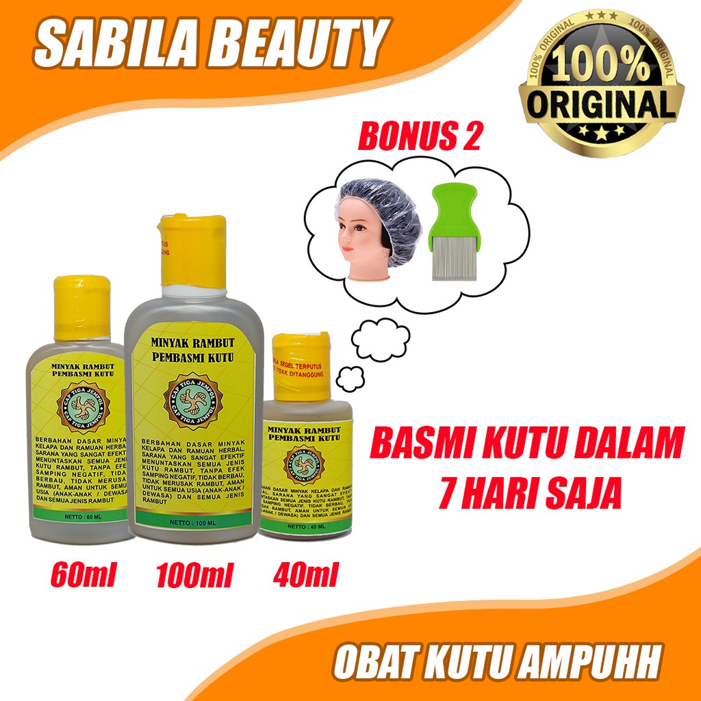 Jual VIRAL !! - Minyak Rambut Pembasmi Kutu - Obat Kutu Rambut dan ...
