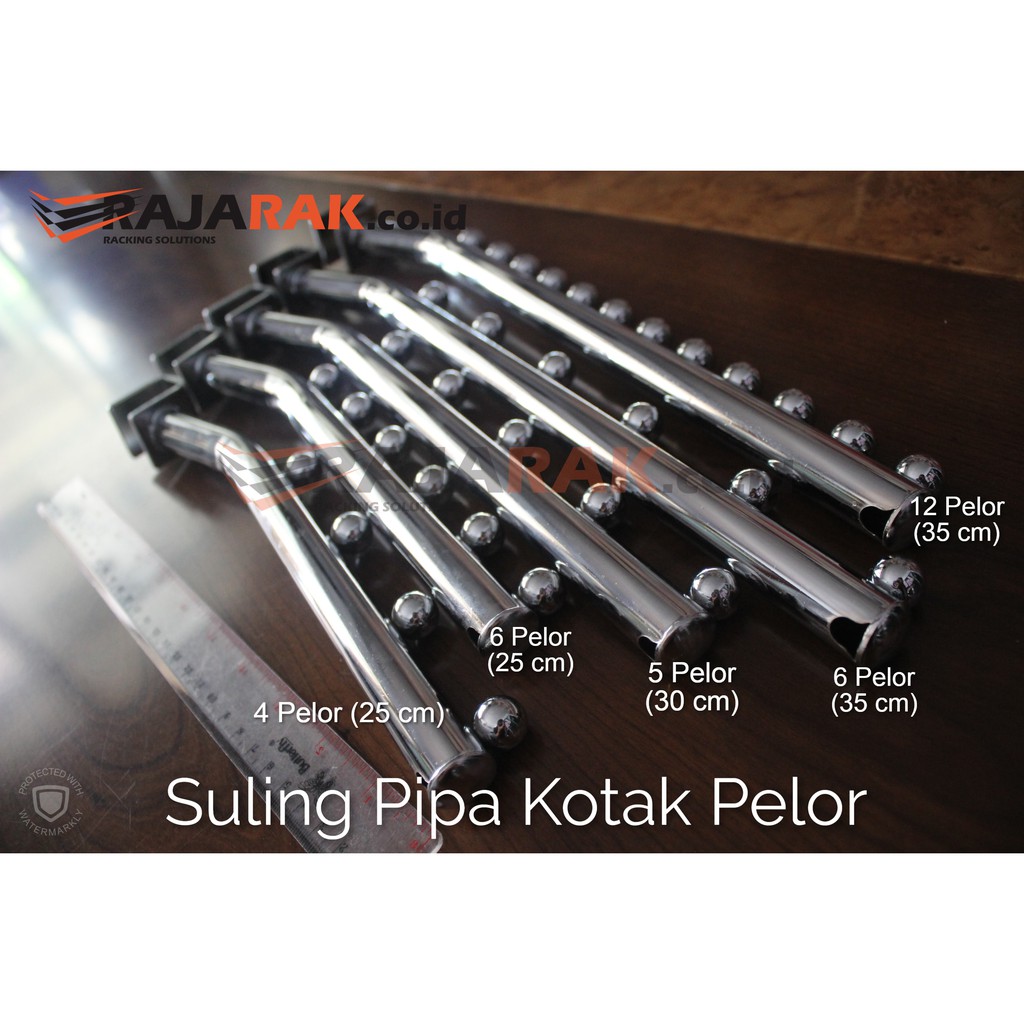 Jual Suling Pipa Kotak 5 Pelor Panjang 30 cm - Hanger Pipa Kotak Pelor ...