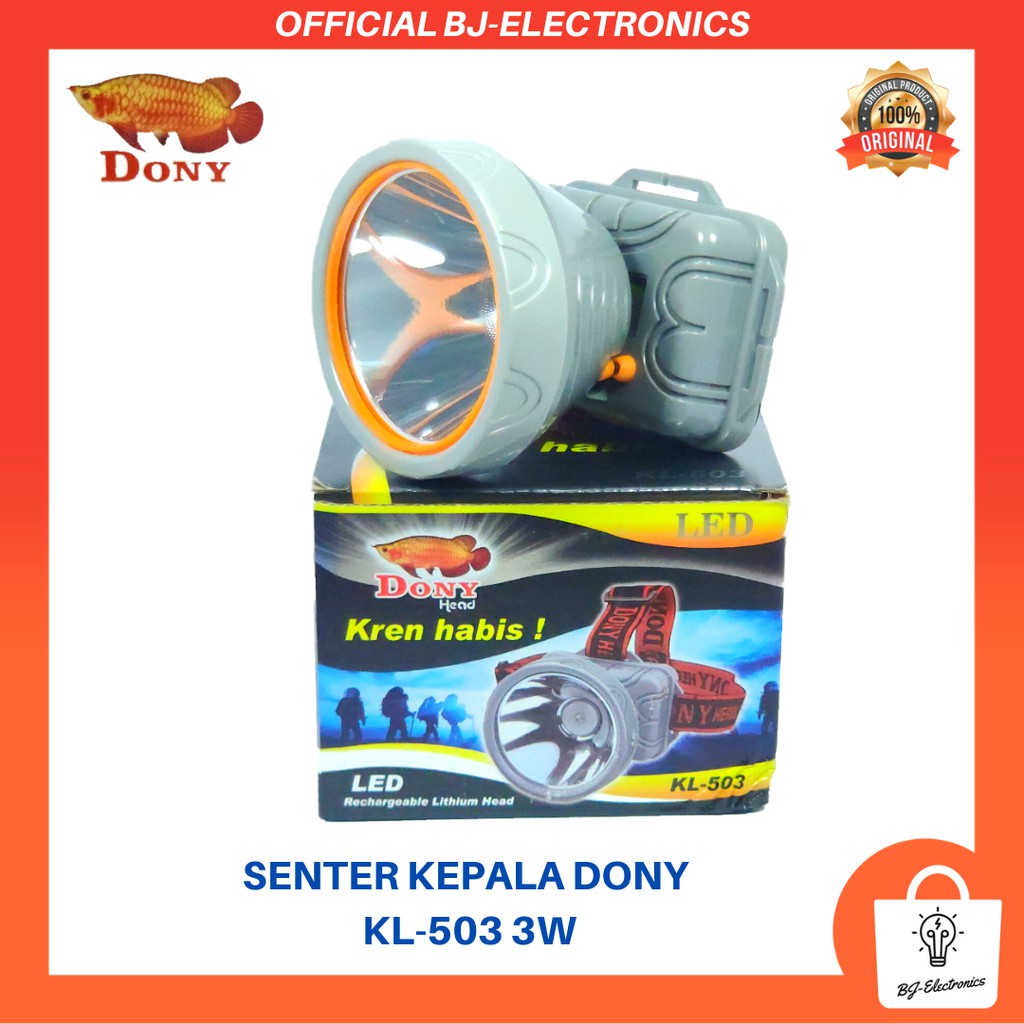 Jual SENTER KEPALA DONY KL-503 | LED 3W | TERANG | MURAH | CAHAYA PUTIH ...