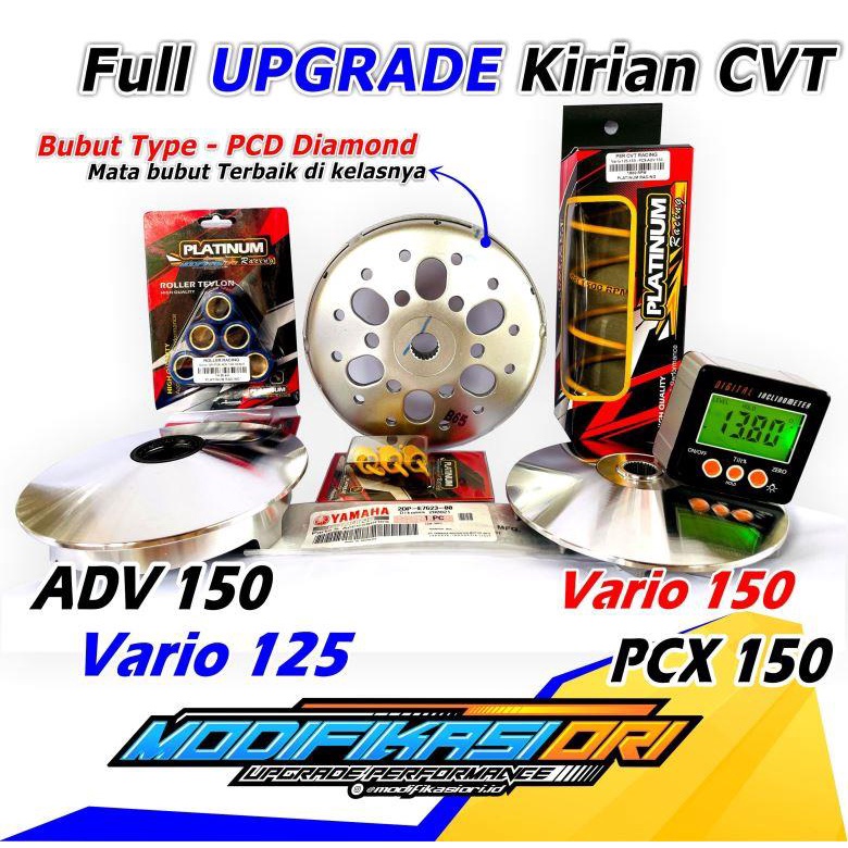 PAKET KIRIAN PCX 160 - VARIO 150 PAKET CVT PCX 150 CVT ADV 150 BUBUT ...
