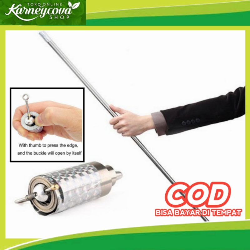 Jual Tongkat Sulap Magic Metal Cane Sungokong Viral Trick Stick Tiktok ...