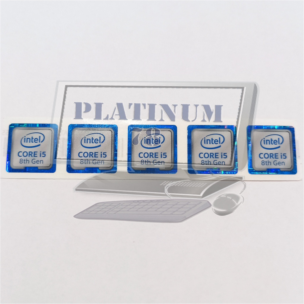 Jual Sticker Stiker Logo intel Core i5 Gen 8 Original | Shopee Indonesia