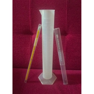 Jual Set 3 IN 1 Hydrometer Solar, Thermometer Glass Gelas Ukur PP 500 ...