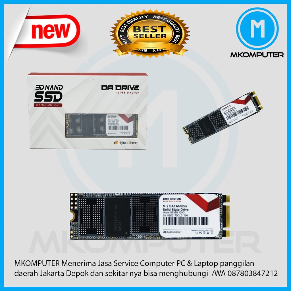 Jual SSD LAPTOP SOCKET M.2 M2 NVME DIGITAL ALLIANCE 128GB ORIGINAL ...