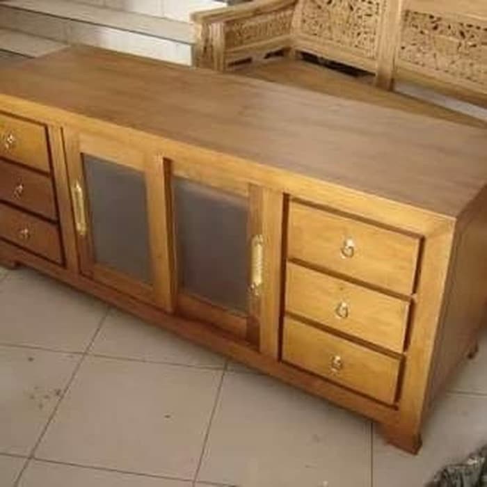Jual Meja TV/ Lemari Buku/ Tempat Berkas/ Lemari Kayu Indonesia|Shopee ...