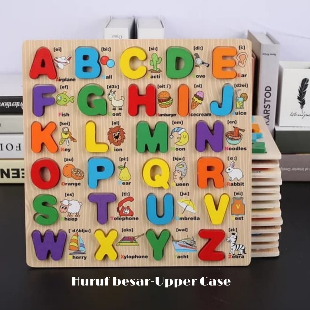 Jual CHUNKY ALPHABET NUMBER PUZZLE - PAPAN HURUF ANGKA / MAINAN EDUKASI ...