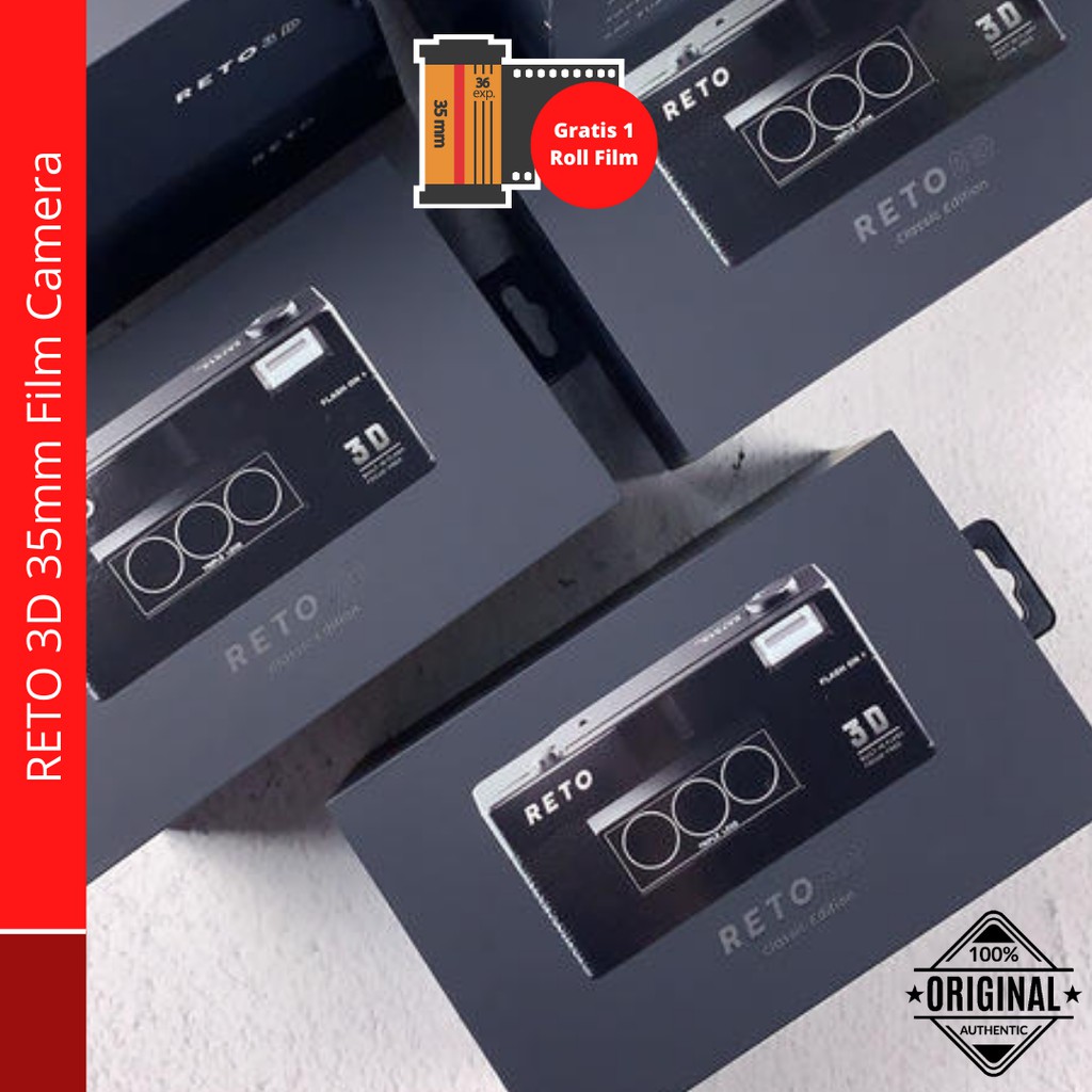Jual (NEW) RETO 3D Kamera Film Bukan Nimslo Nimstec Nishika | Shopee Indonesia