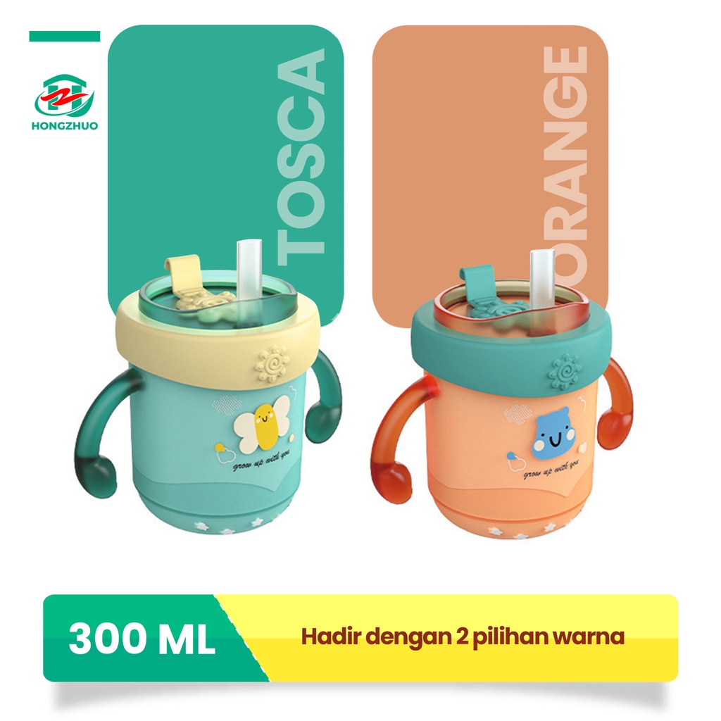 Jual Hongzhuo Botol Susu Stainless Steel BPA Free Milk Cup Training Cup ...