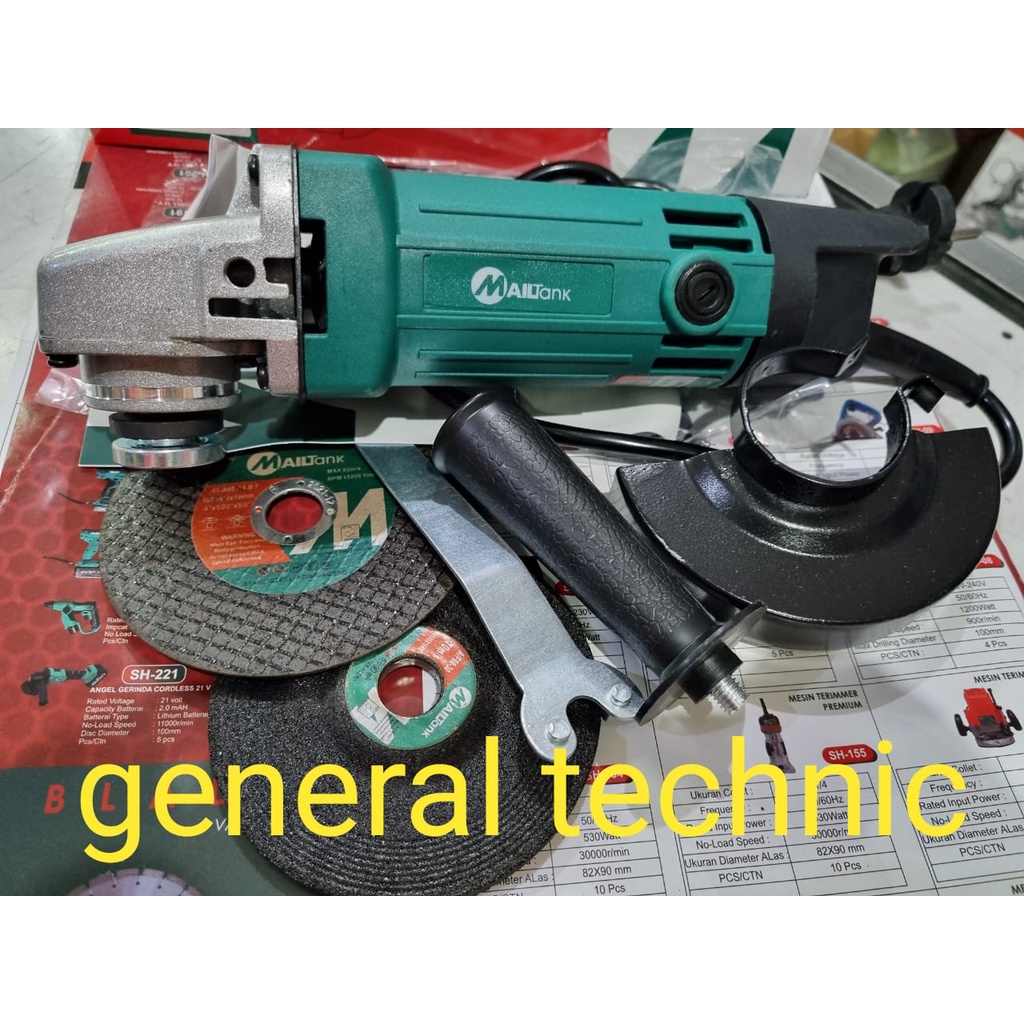 Jual Gerinda Mailtank SH05 Grinder 4" SH05 Mailtank Bonus 2 Mata ...
