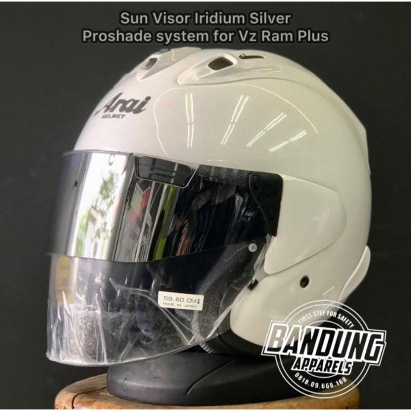 Jual Visor Helm Sun Visor Only Iridium Silver Vz Ram Plus Original ...