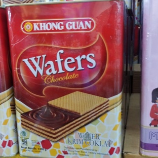 Jual Khong Guan Wafer Coklat Roti Kaleng 1300gr Biskuit Kue Kering ...