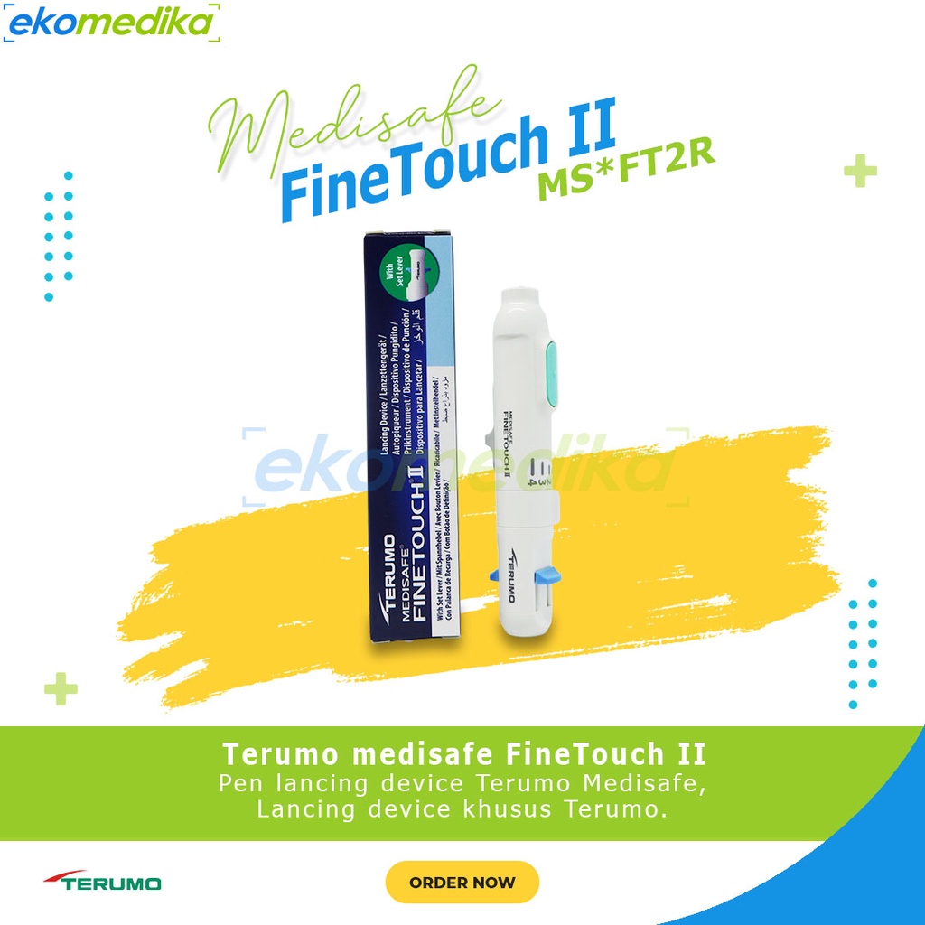 Jual Pena Penusuk Terumo Medisafe Fine Touch autoclick holder / Lancing ...