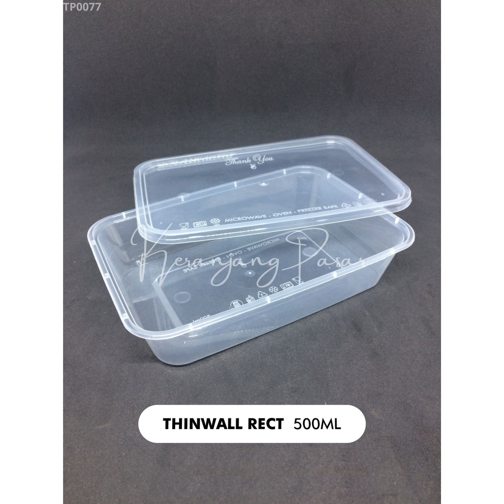 Jual Thinwall Rect 500ml Victory (25pcs) | Shopee Indonesia
