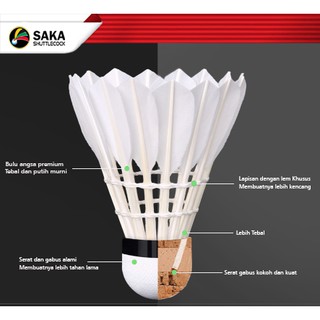 Jual 1 KARTON ISI 60 SLOP SHUTTLECOCK SAKA SHUTTLECOCK BADMINTON KOK ...